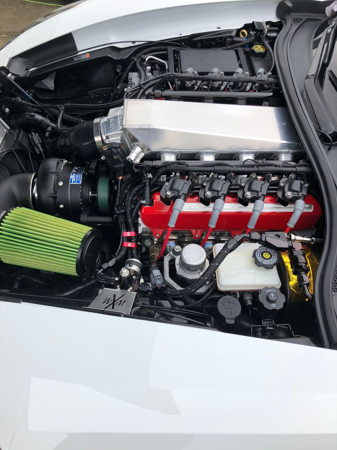 Some pics of my new Katech coil relocation + powder coated red valve ...