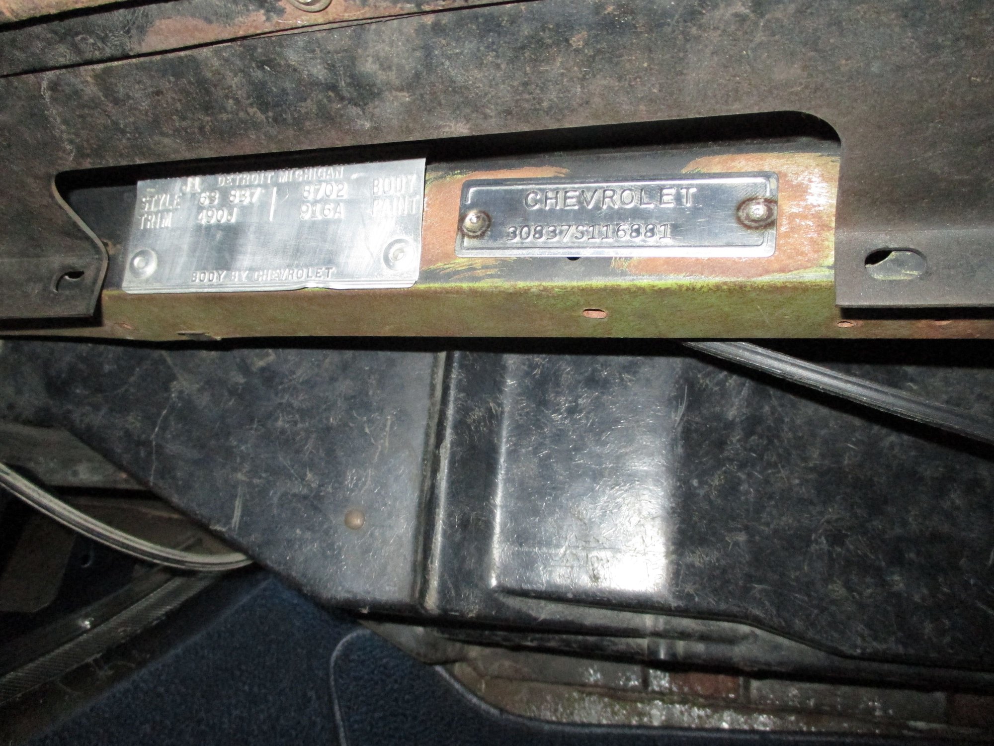 Vin & Trim Tag Location - CorvetteForum - Chevrolet Corvette Forum ...