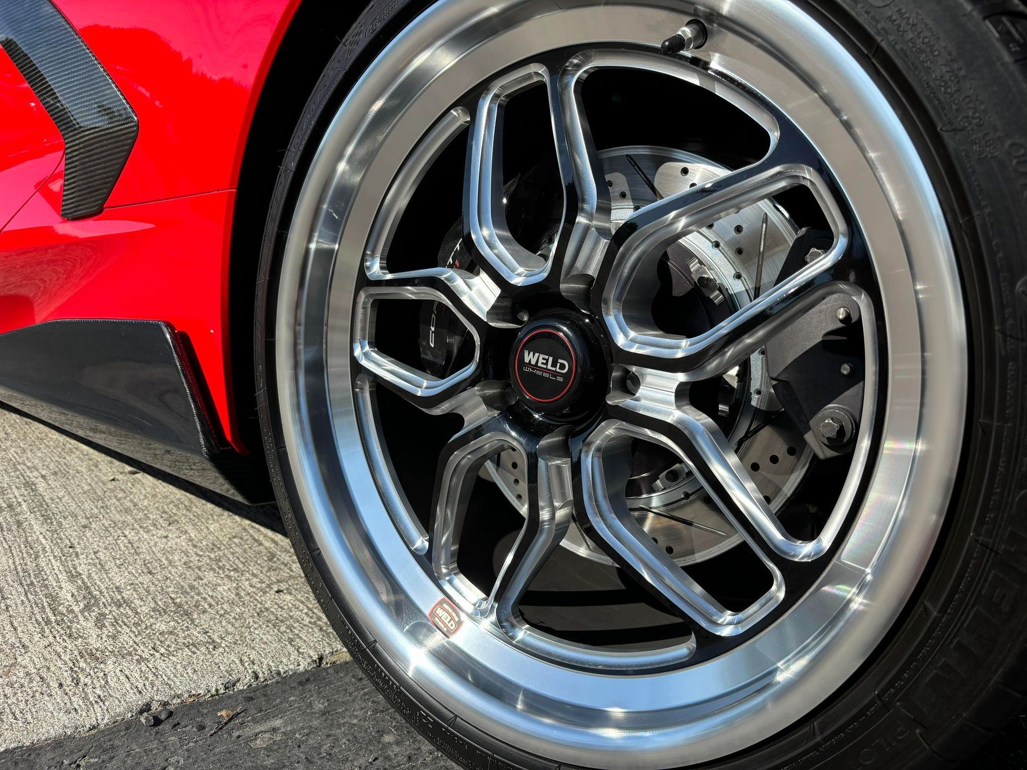 Weld Racing Laguna C8 Drag/Street Rotary Forged Wheel Set (19x9/ 20x12 ...