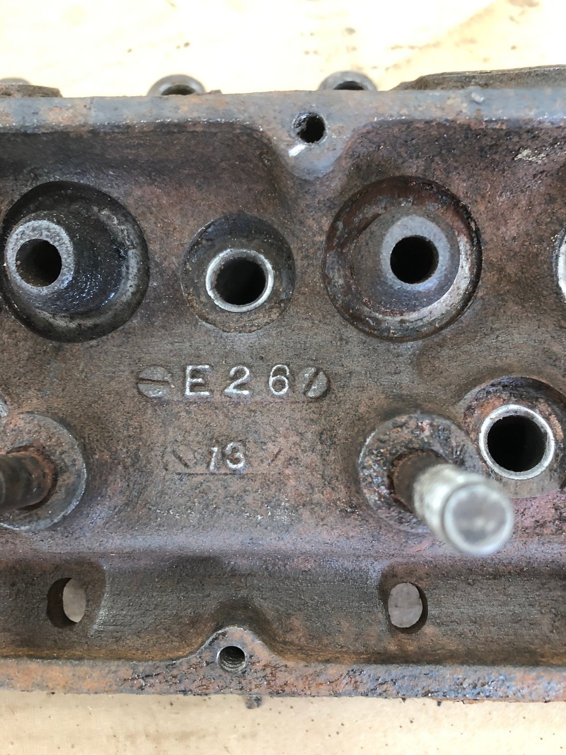 FS (For Sale) Early 1956 283 2x4 heads 3731762 + crank and 283 block ...