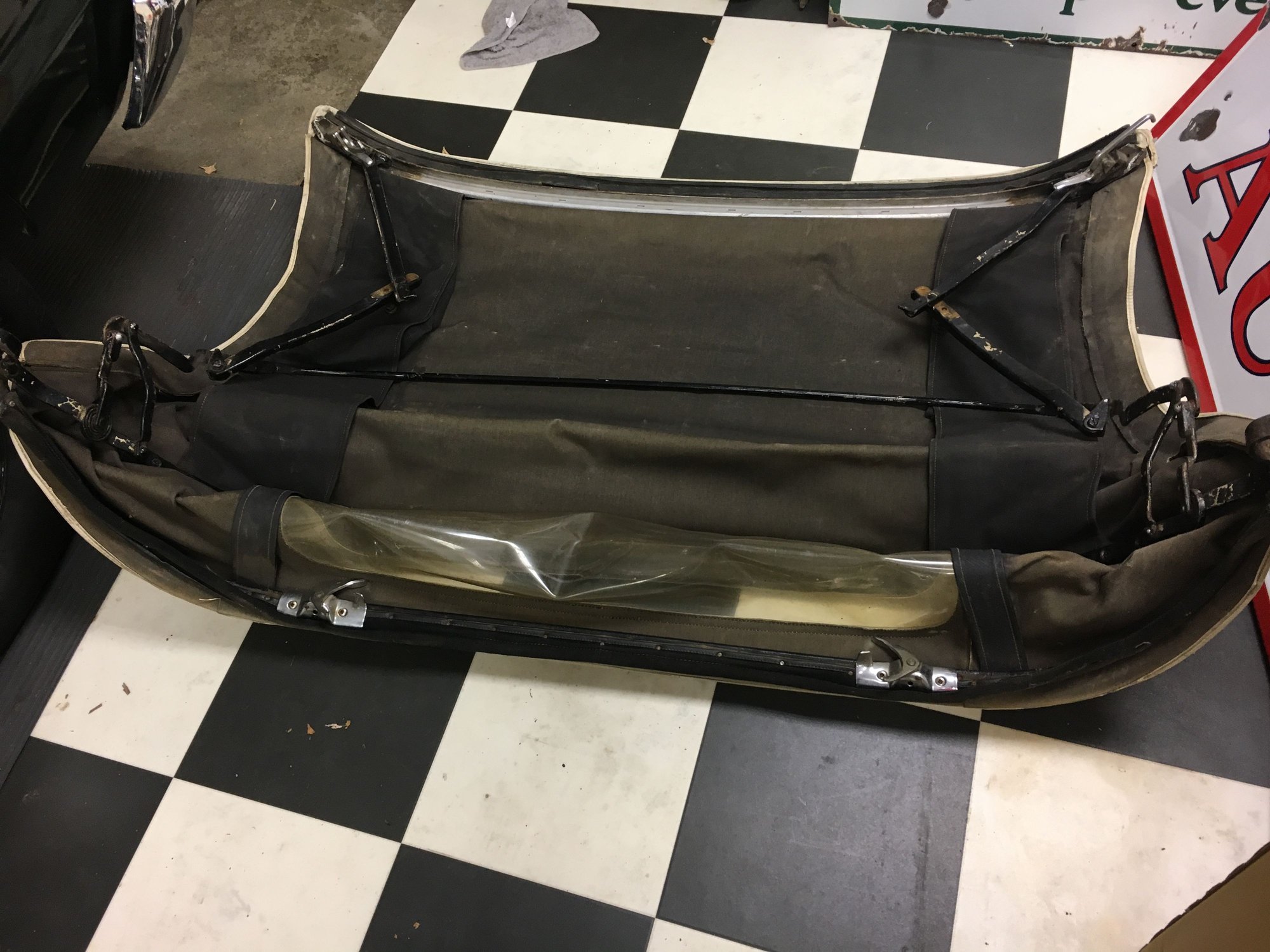 FS (For Sale) 54–55 convertible top frame, Good original condition ...