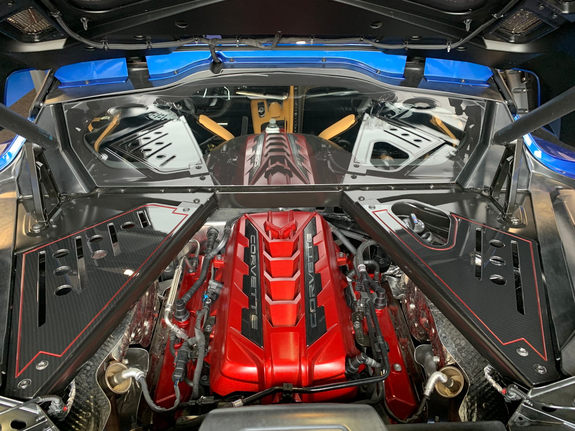 Installed Edge Red Engine Bay Covers - CorvetteForum - Chevrolet ...