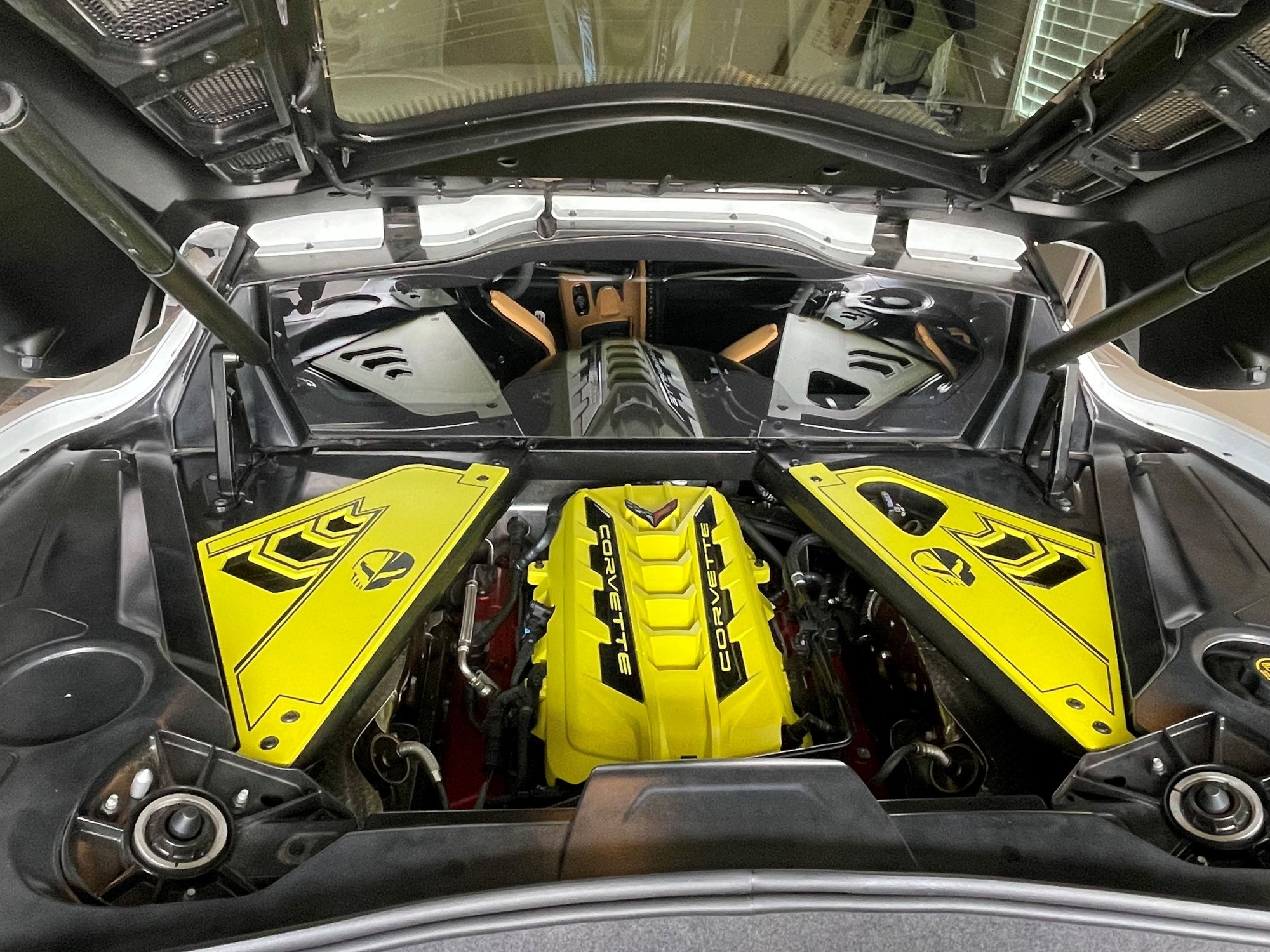 Accelerate Yellow Engine Dress-up Installed! | Chevy Corvette Forum