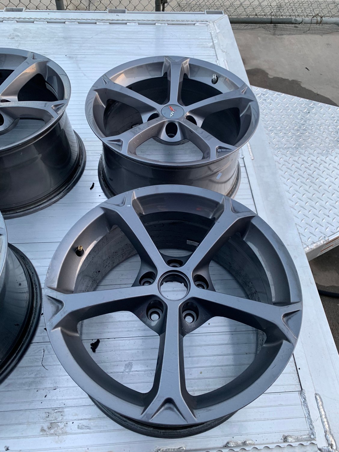 FS (For Sale) C6 Grand Sport Speedline 5 Spoke Wheels 18x9.5 19x12 ...