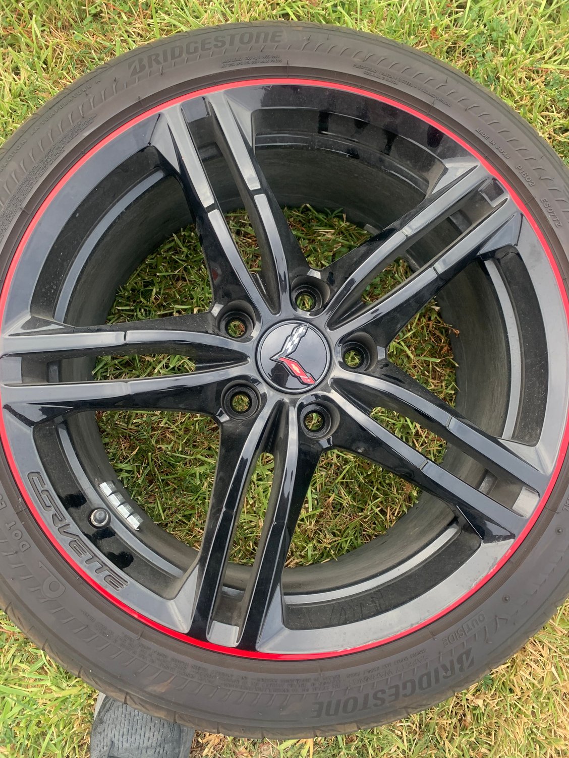 FS (For Sale) (SOLD) Black/Red Stripe Stingray Wheels and Tires ...