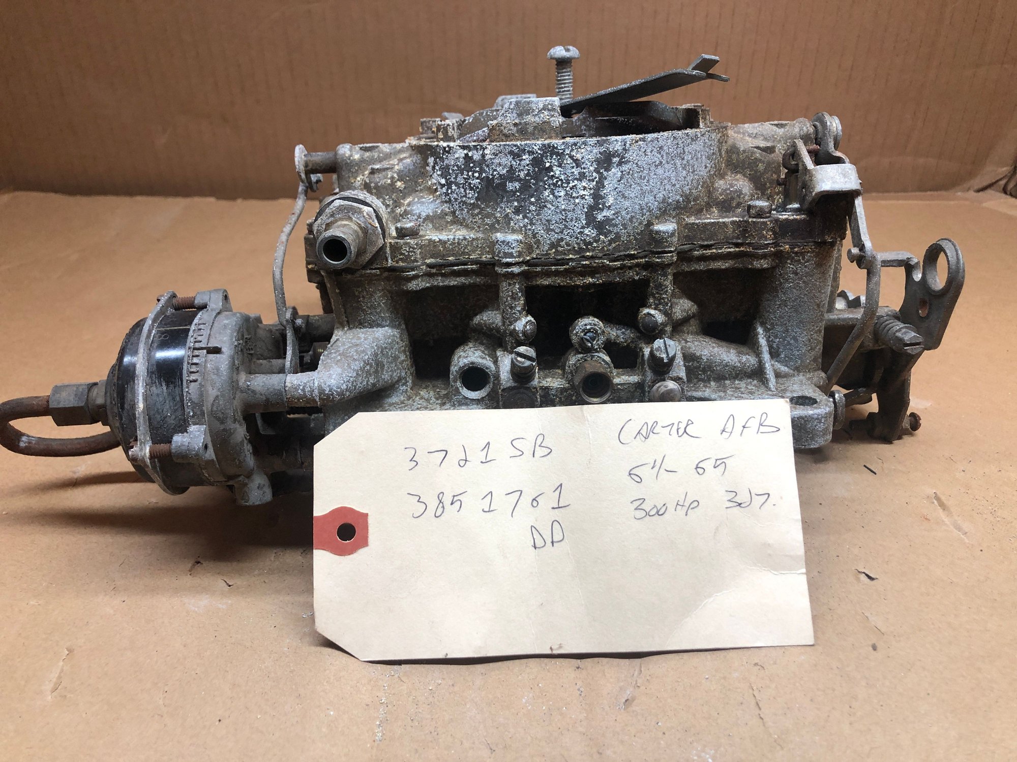 FS (For Sale) Carter AFB carb Carburetor 4 barrel 1964-1965 327 300hp w ...