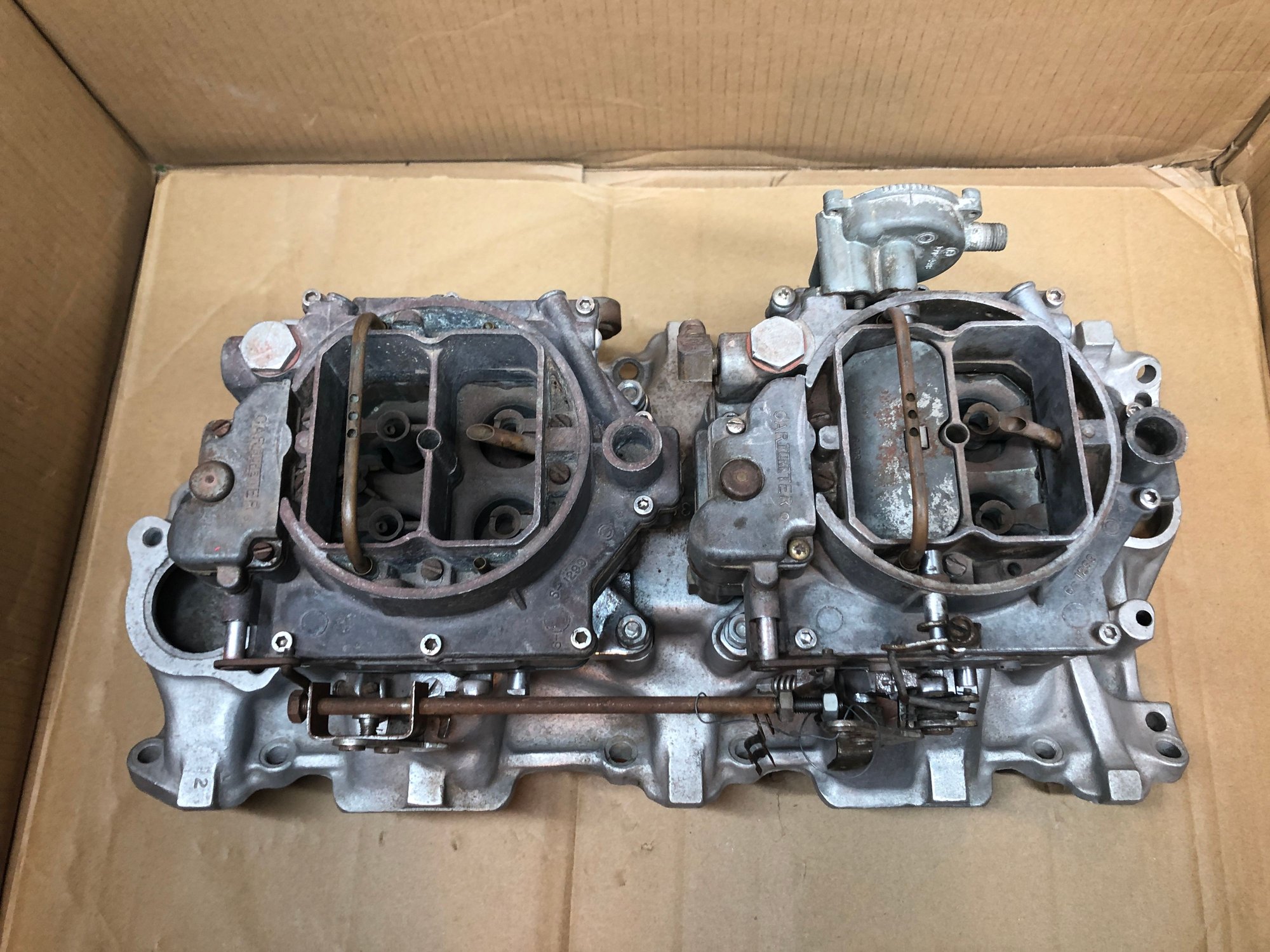 FS (For Sale) 1957 Chevy Corvette Dual Quad intake assembly ...