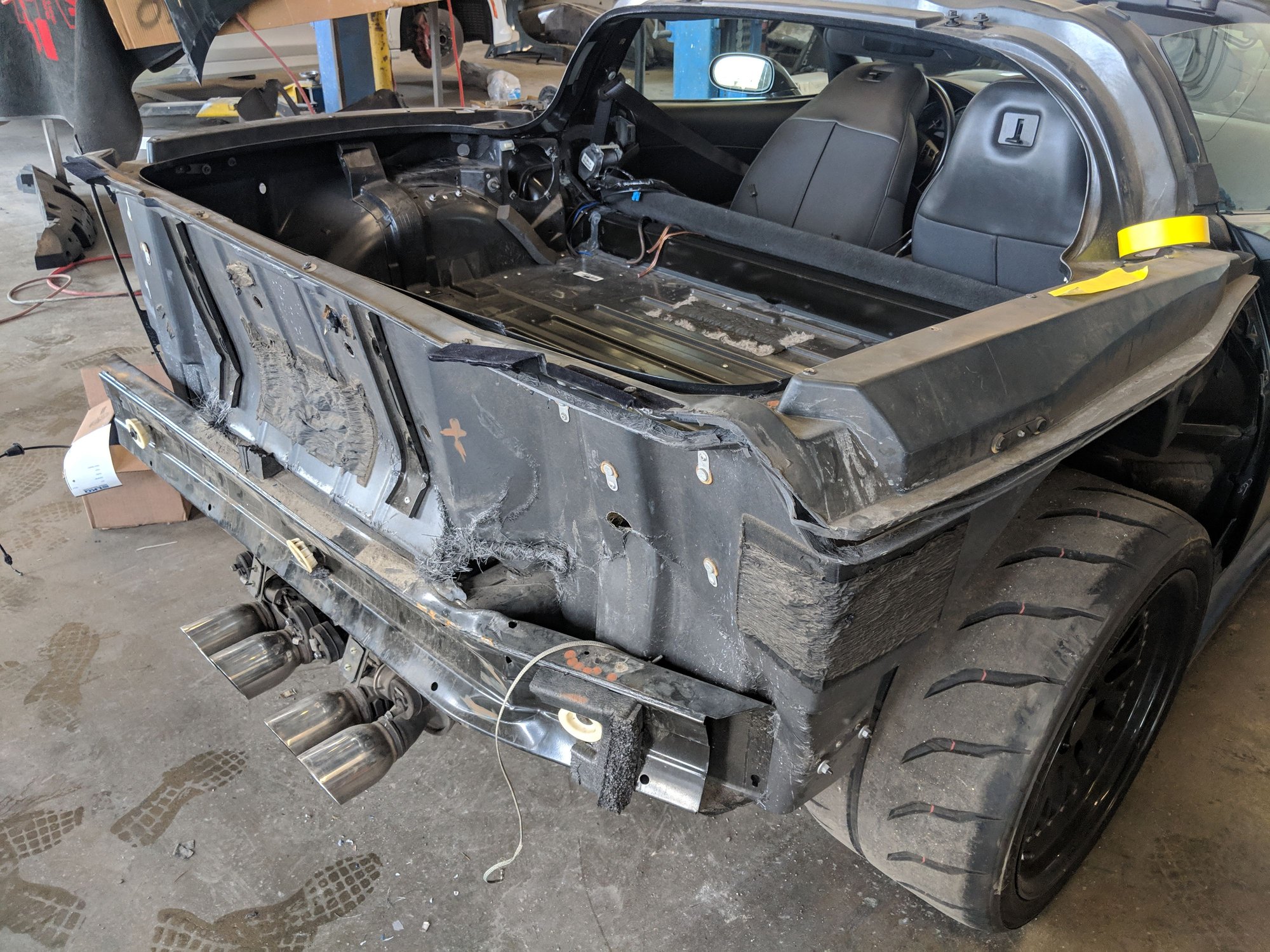 My C6 Was Rear-Ended, Damage/Repair Pics - CorvetteForum - Chevrolet ...