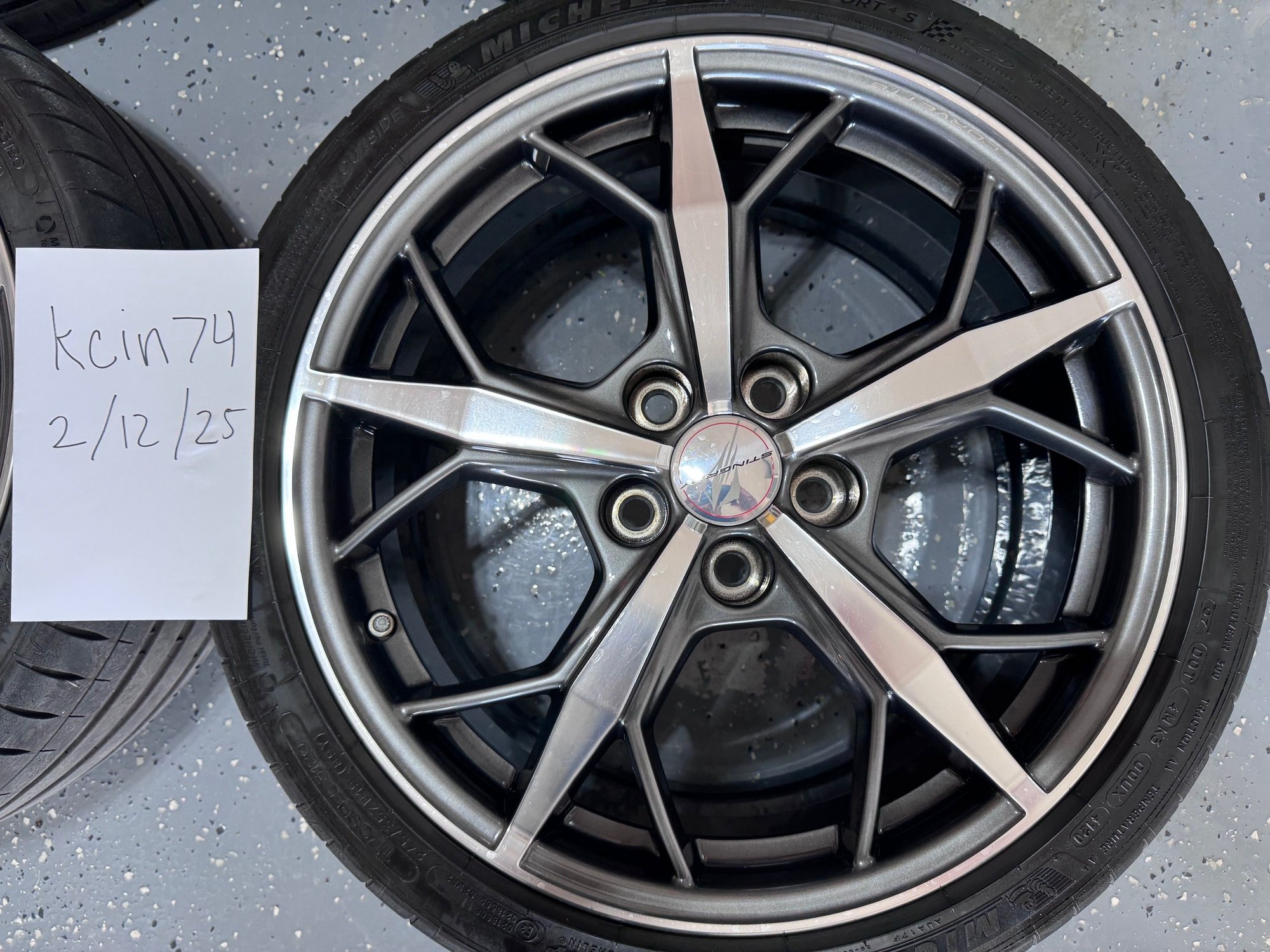 FS (For Sale) OEM Gunmetal/Polished Trident Wheels - CorvetteForum ...