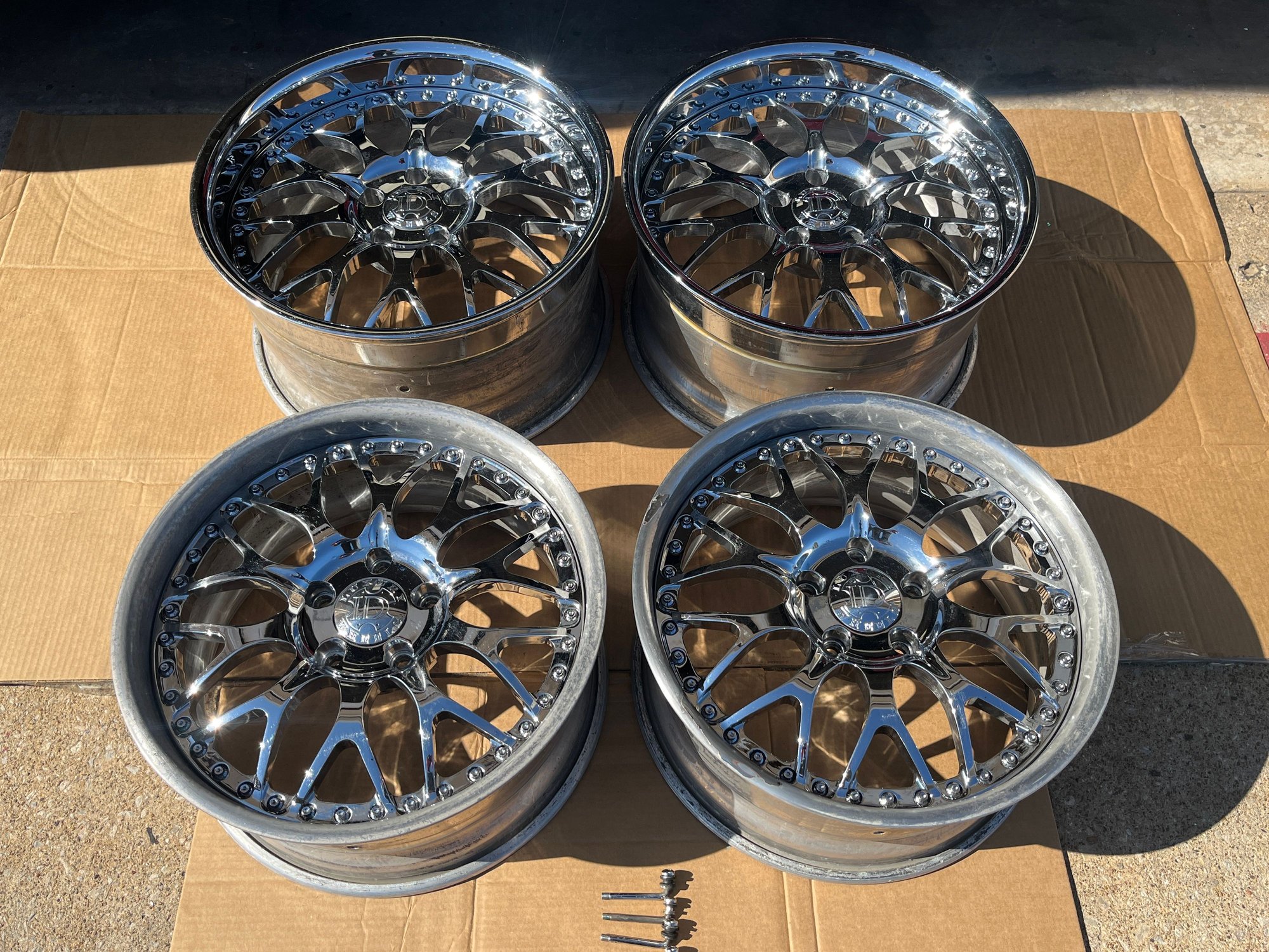 FS (For Sale) INTRO id313 billet 3 piece wheels, 18"/19" Staggered ...
