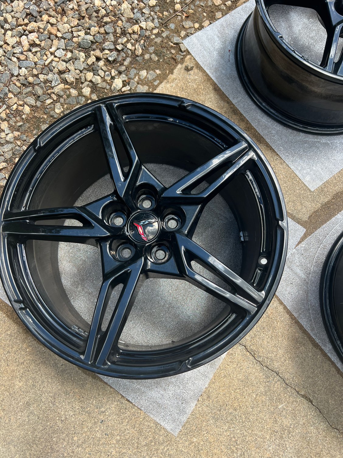 FS (For Sale) Stock Z51 Black Powder Coated Rims - CorvetteForum ...