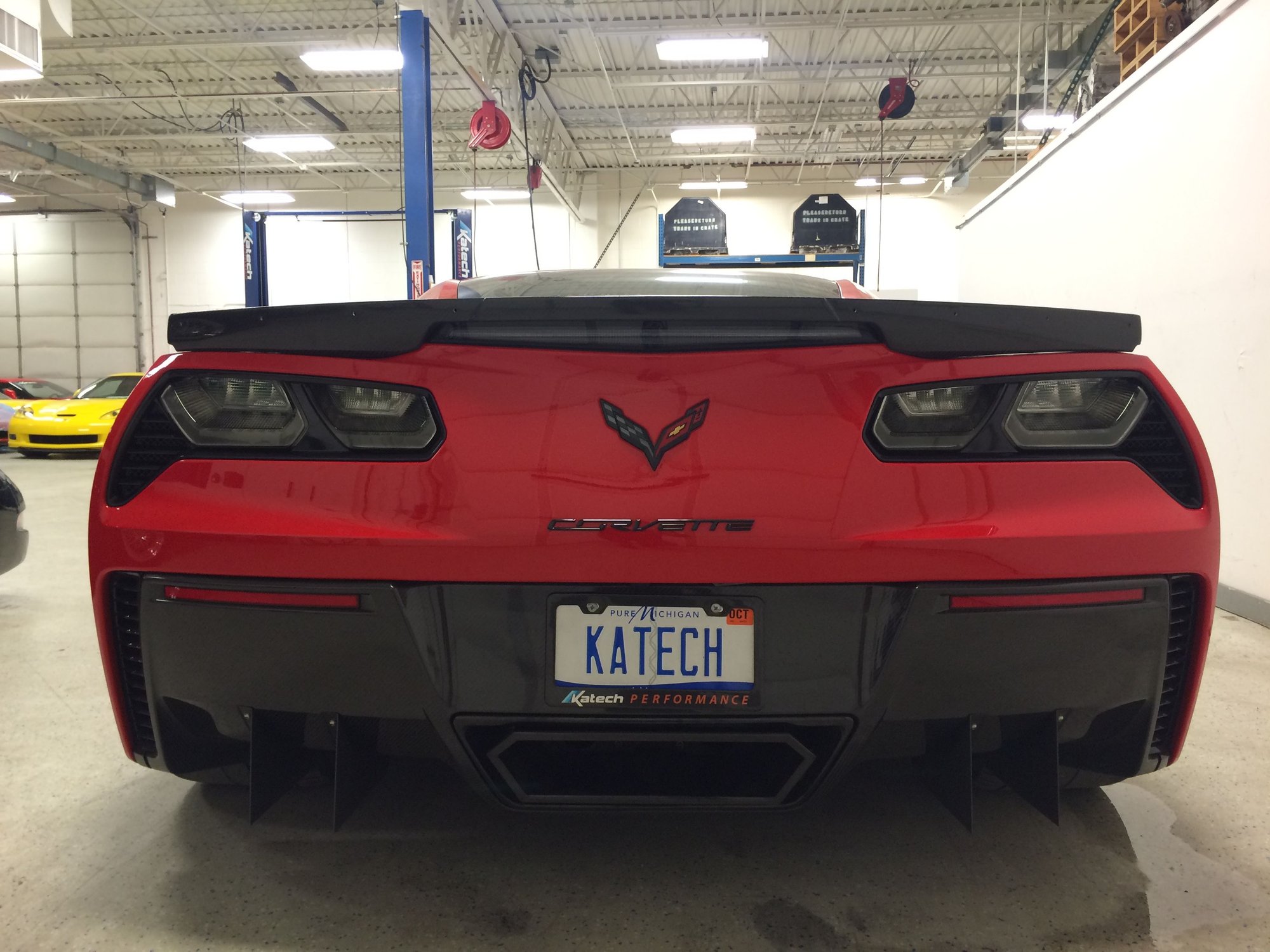 Katech C7 Z07 CFV carbon fiber spoiler now available for ordering ...