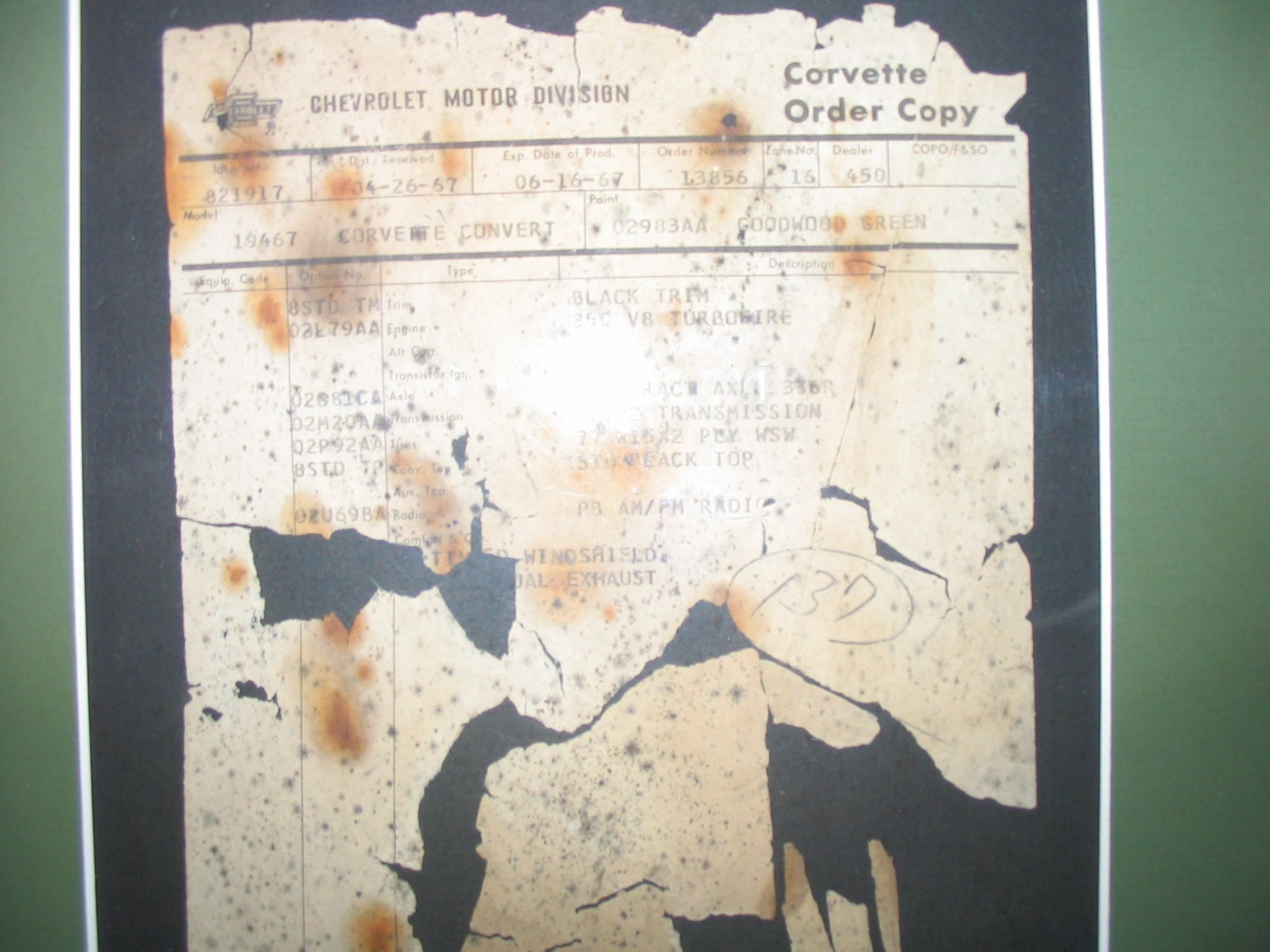 1967 tank sticker questions - CorvetteForum - Chevrolet Corvette Forum ...