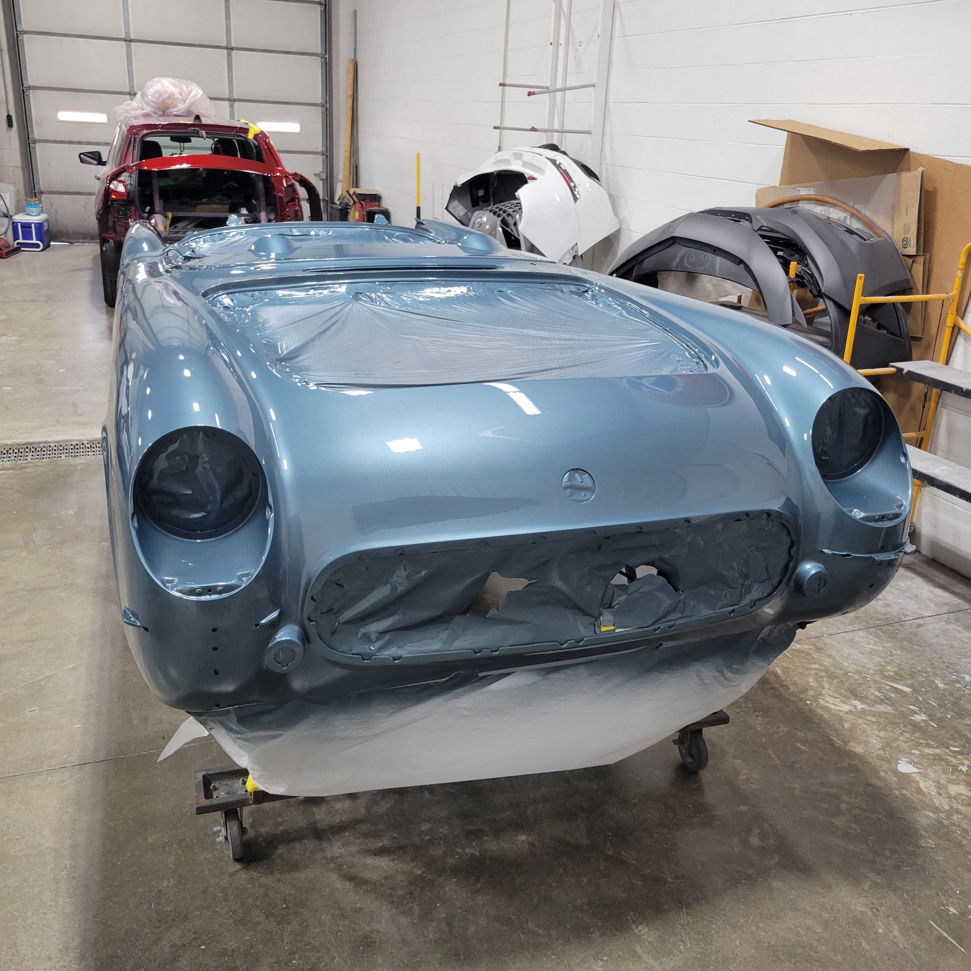 C1 Pennant Blue 54 - Second one - fresh out of paint... - CorvetteForum ...