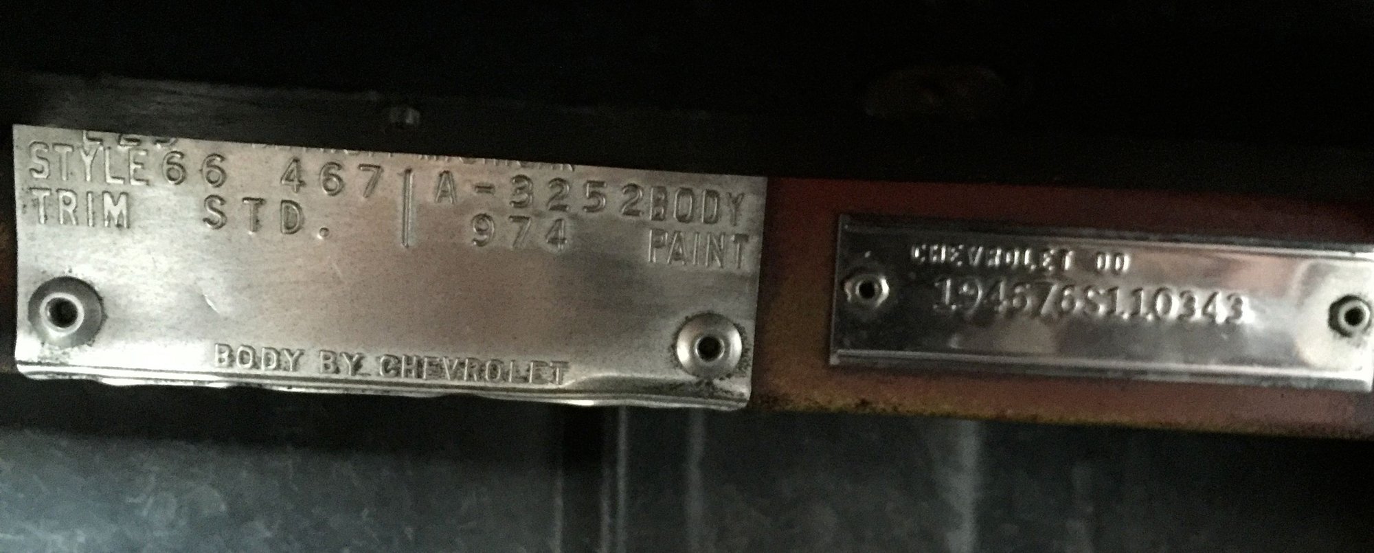 1966 Convertible engine front pad stamp FI - CorvetteForum - Chevrolet ...