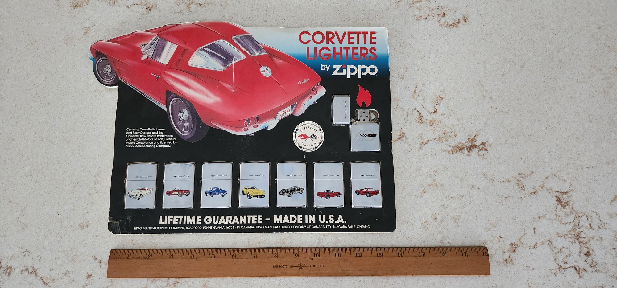 40th anniversary 8 Zippo lighters display set - CorvetteForum - Chevrolet Corvette Forum Discussion