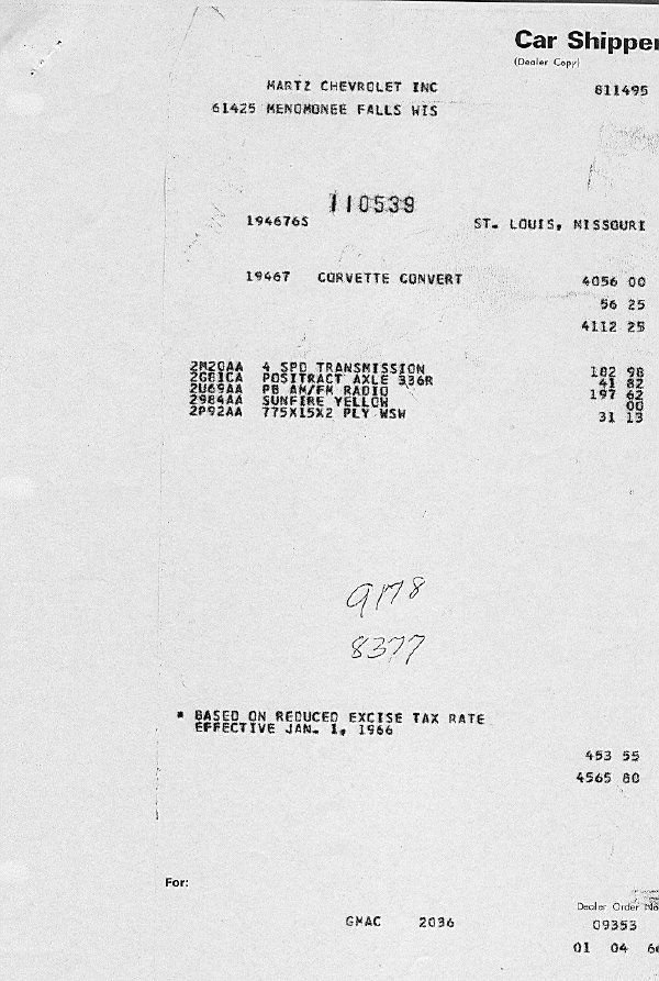 C2 Dealer Codes and Zones on Window Sticker - CorvetteForum - Chevrolet ...