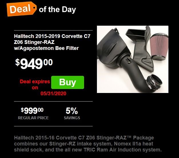 Halltech C7Z06 TRIC Ram Air System (RAZ) on sale through July 4th ...