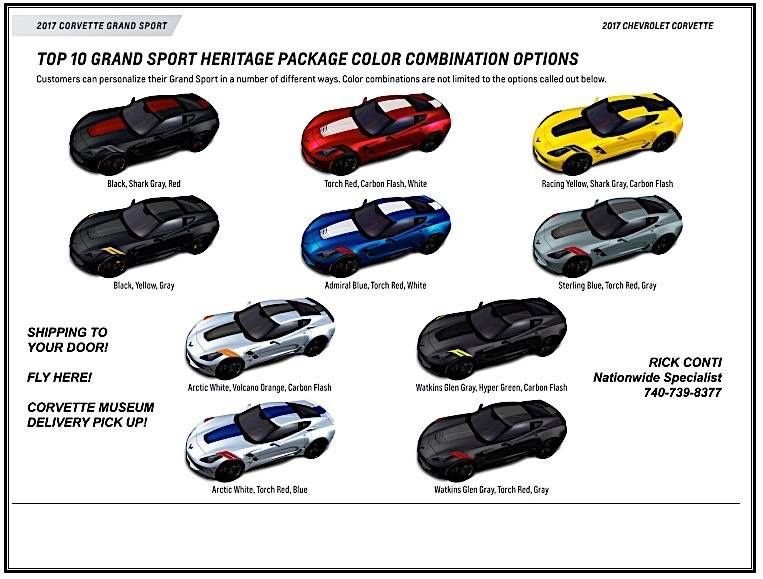 Top 10 Grand Sport color combos - CorvetteForum - Chevrolet Corvette ...