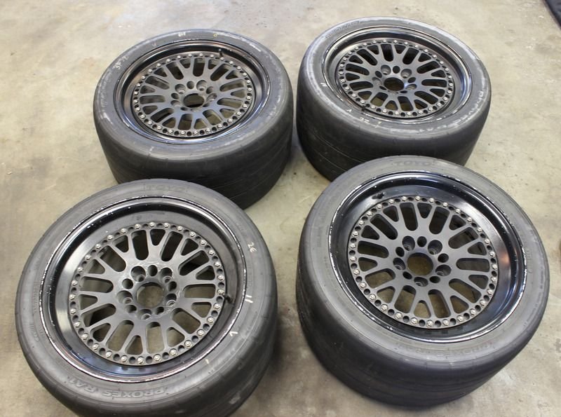 CCW C5 Corvette Classic Anodized Black Track Wheels 18x11 18x12 Toyo ...