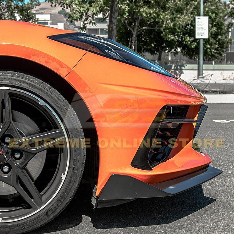 Corvette C8 5VM Front Splitter (2-Piece Version) & Side Skirts ...