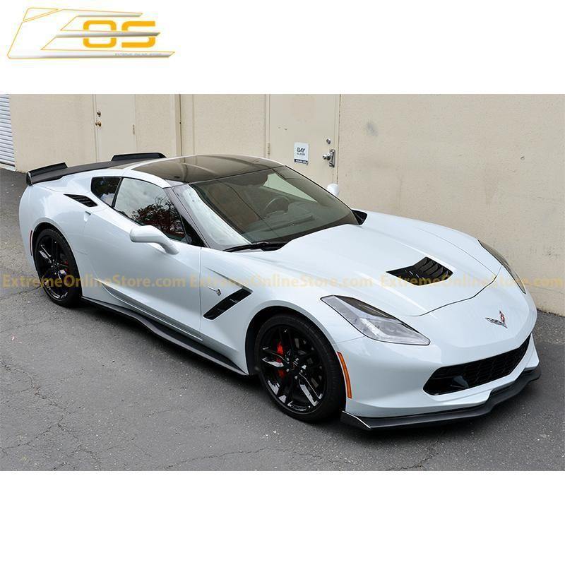 2014-19 Corvette C7 Stingray / Z51 Front Splitter Lip & Side Skirts ...