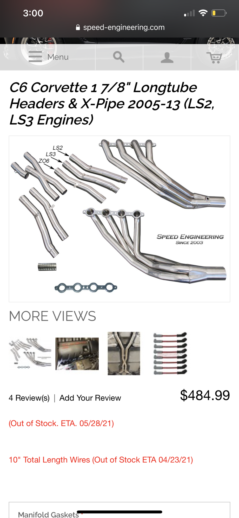 FS (For Sale) Speed engineering headers/xpipe + more! - CorvetteForum ...