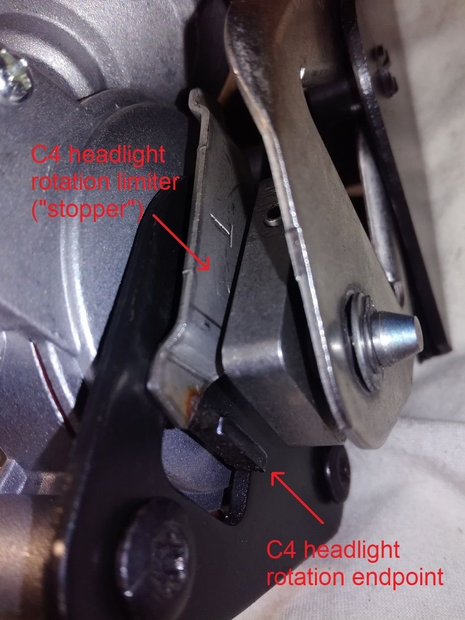 '90 Headlight motor spins, but no H/L rotation - CorvetteForum ...