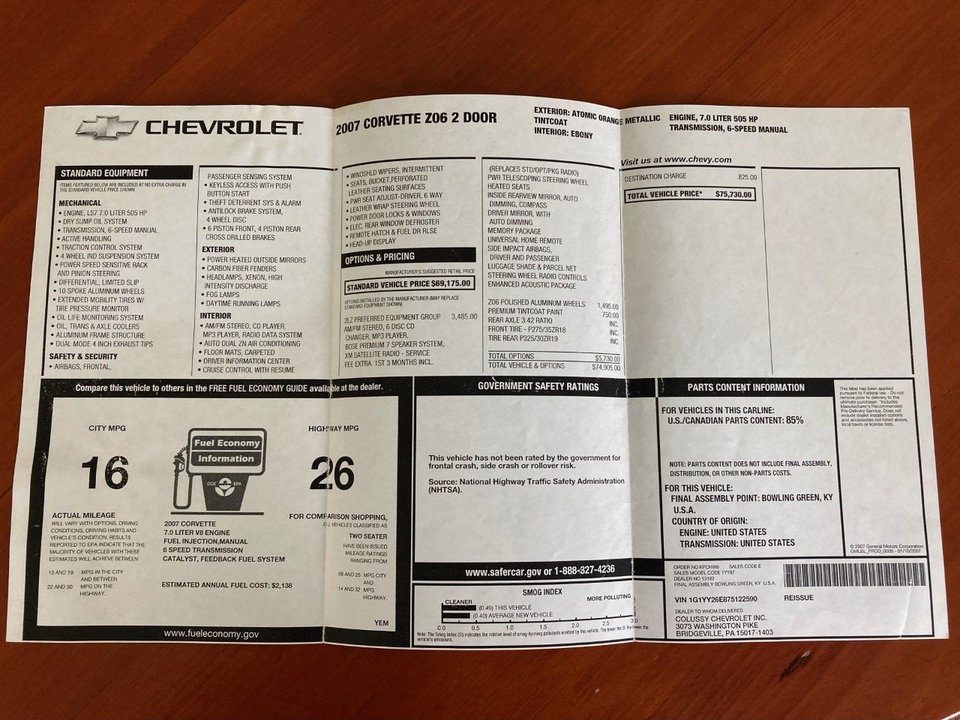FS (For Sale) 2007 atomic orange zo6 - CorvetteForum - Chevrolet ...
