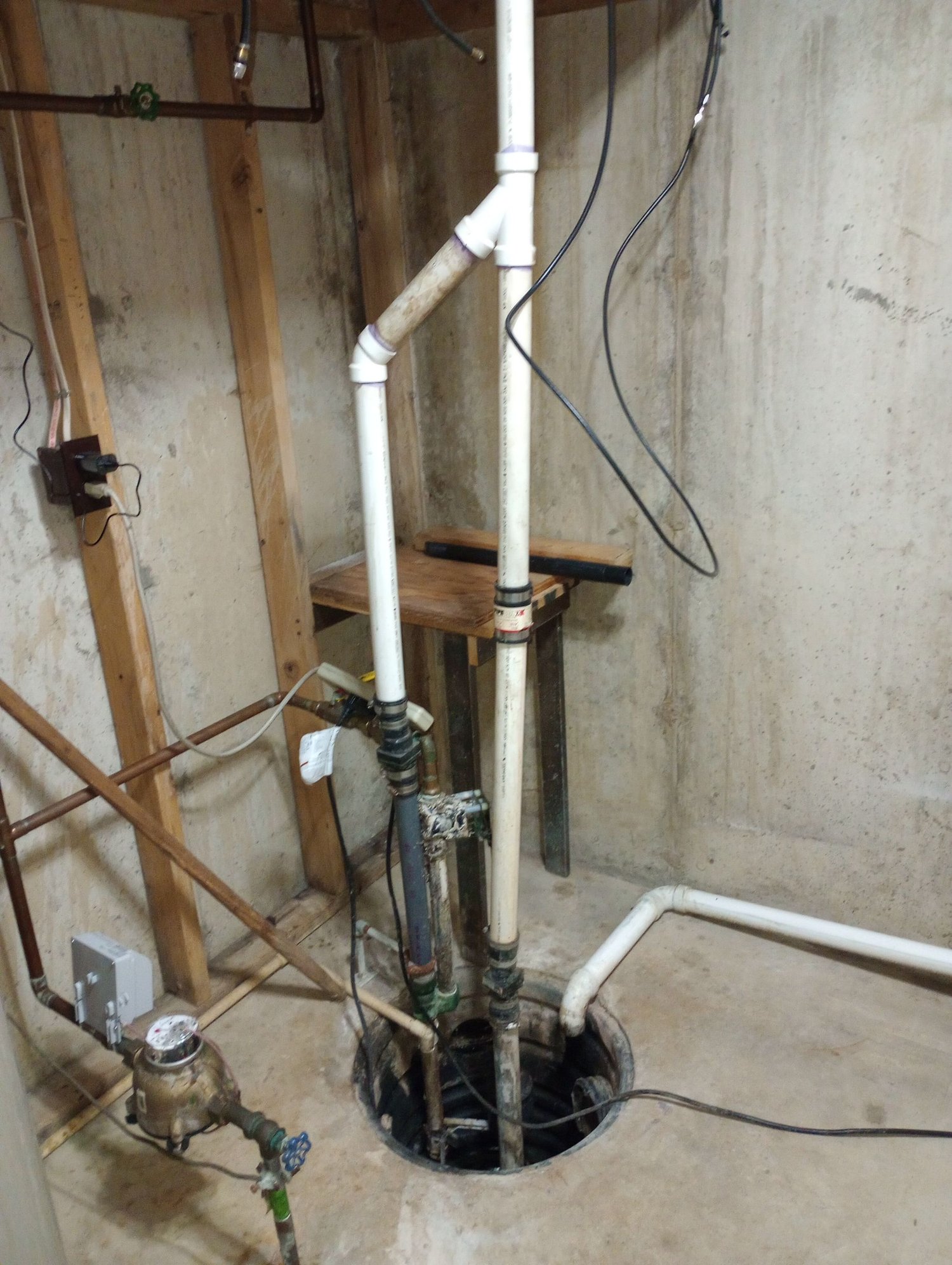 Basement Bathroom Sump Design What Is The Extra Pipe Going Into My