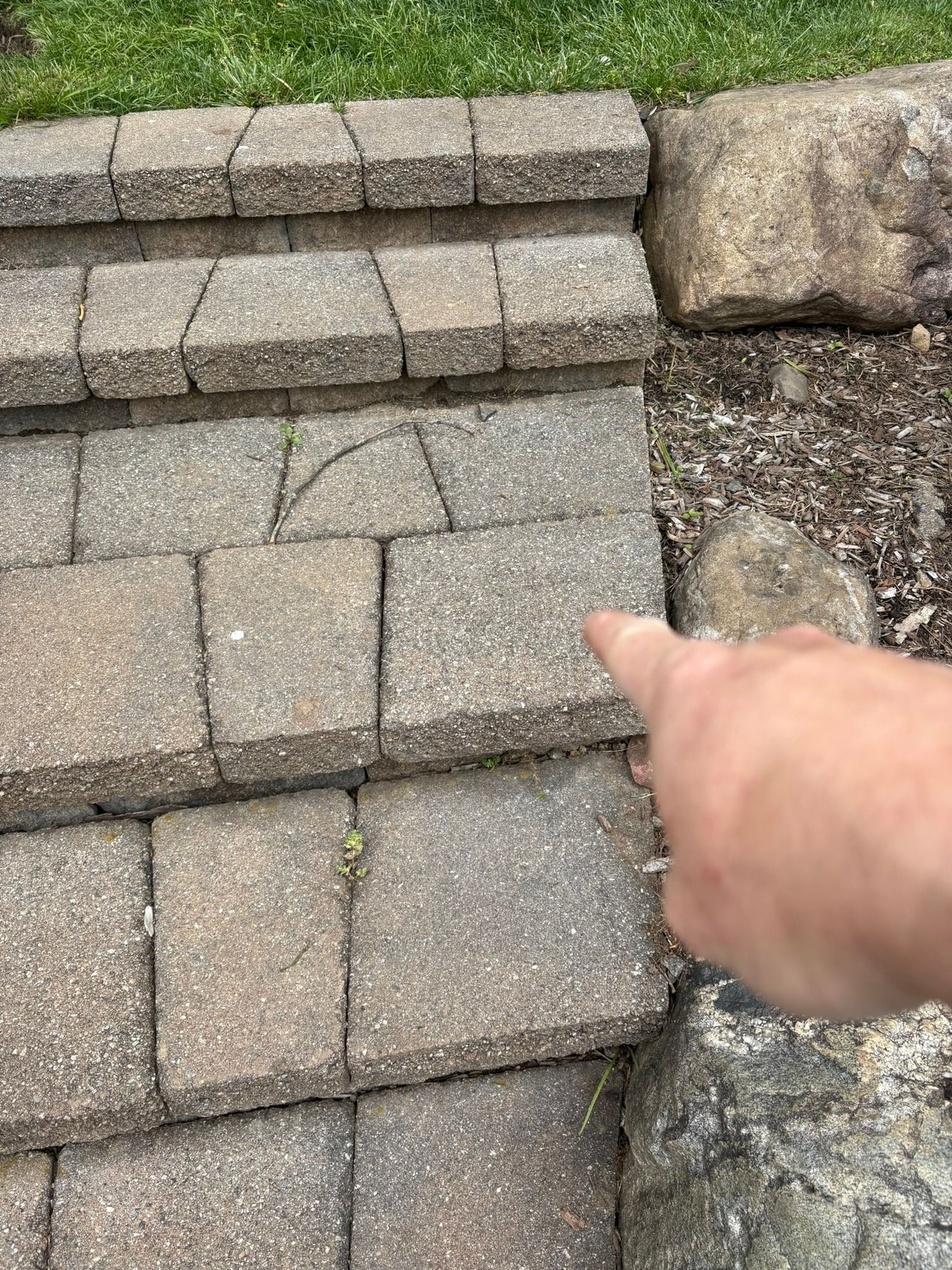 Loose paver on step - DoItYourself.com Community Forums