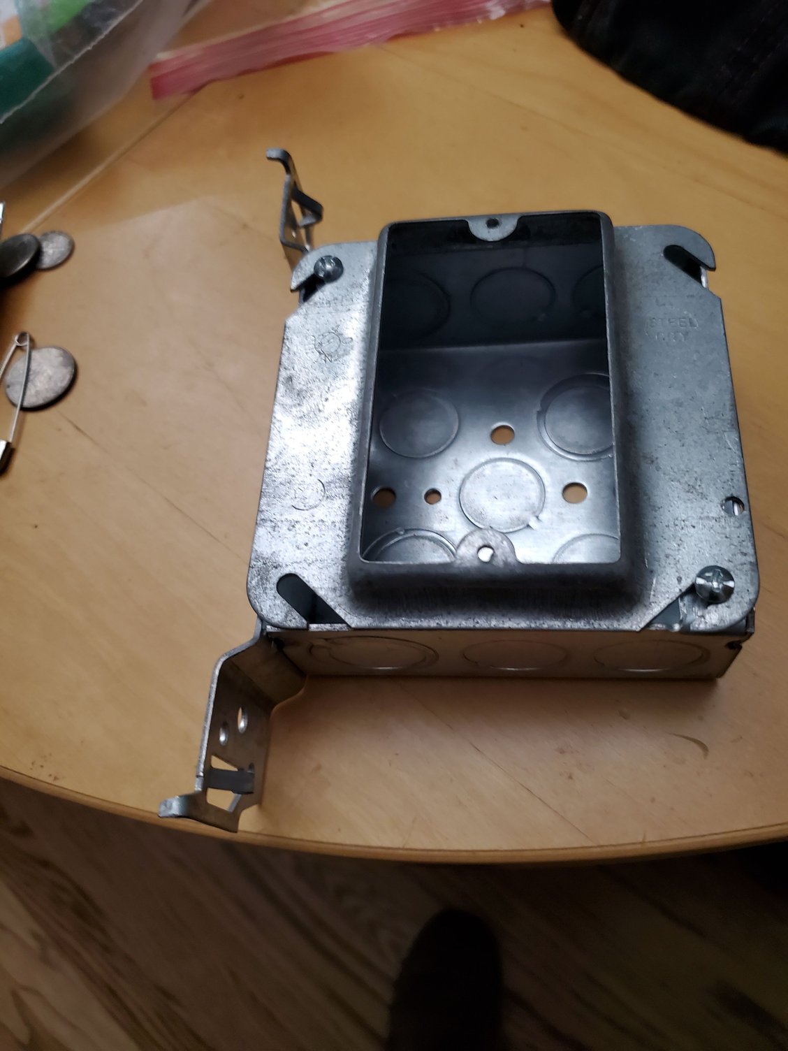Mud Ring Box Converted to 2 Gang Old Work Box - DoItYourself.com ...