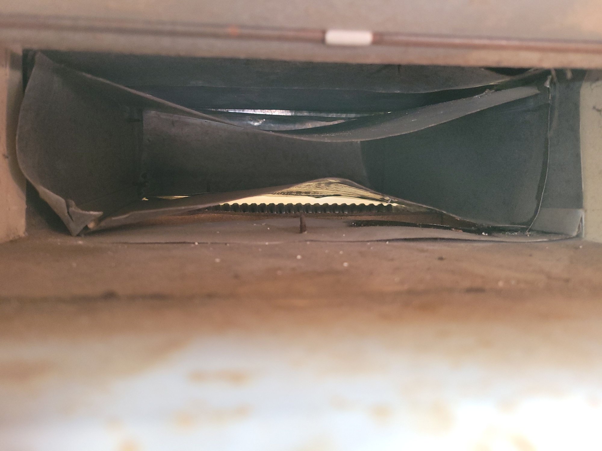 Cooktop exhaust duct partially collapsed - DoItYourself.com Community ...