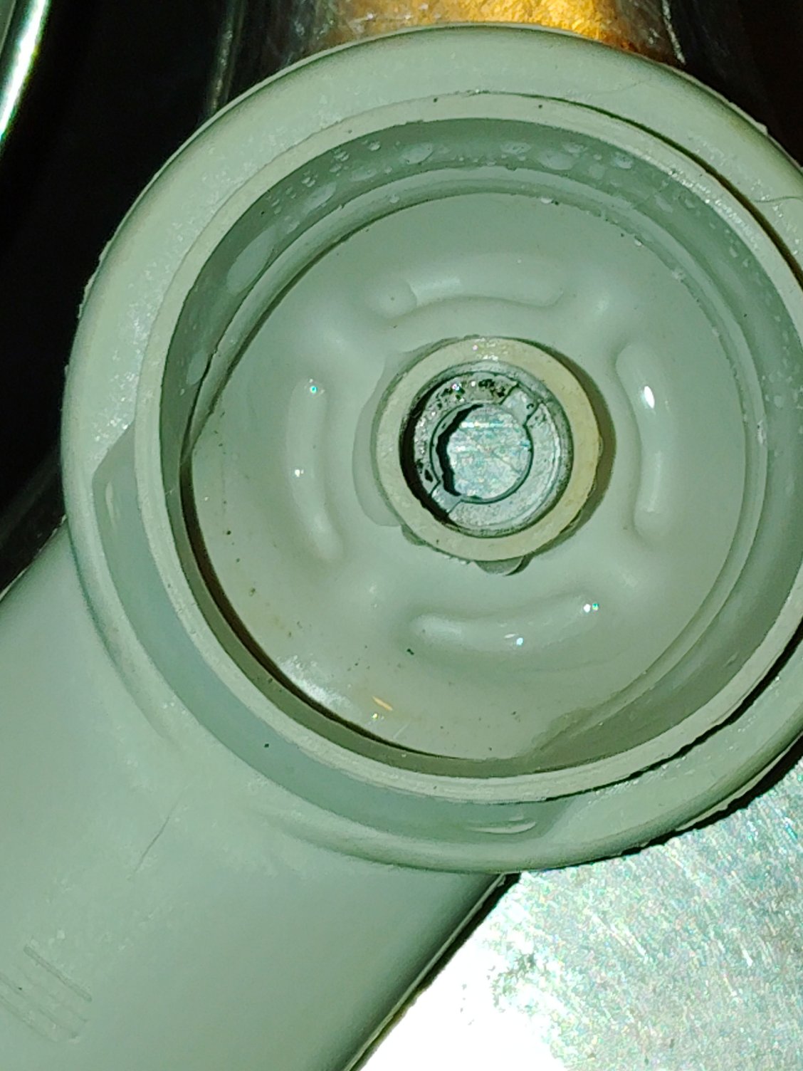 Inside the Middle washarm water supply tube (WPW10258149 ...