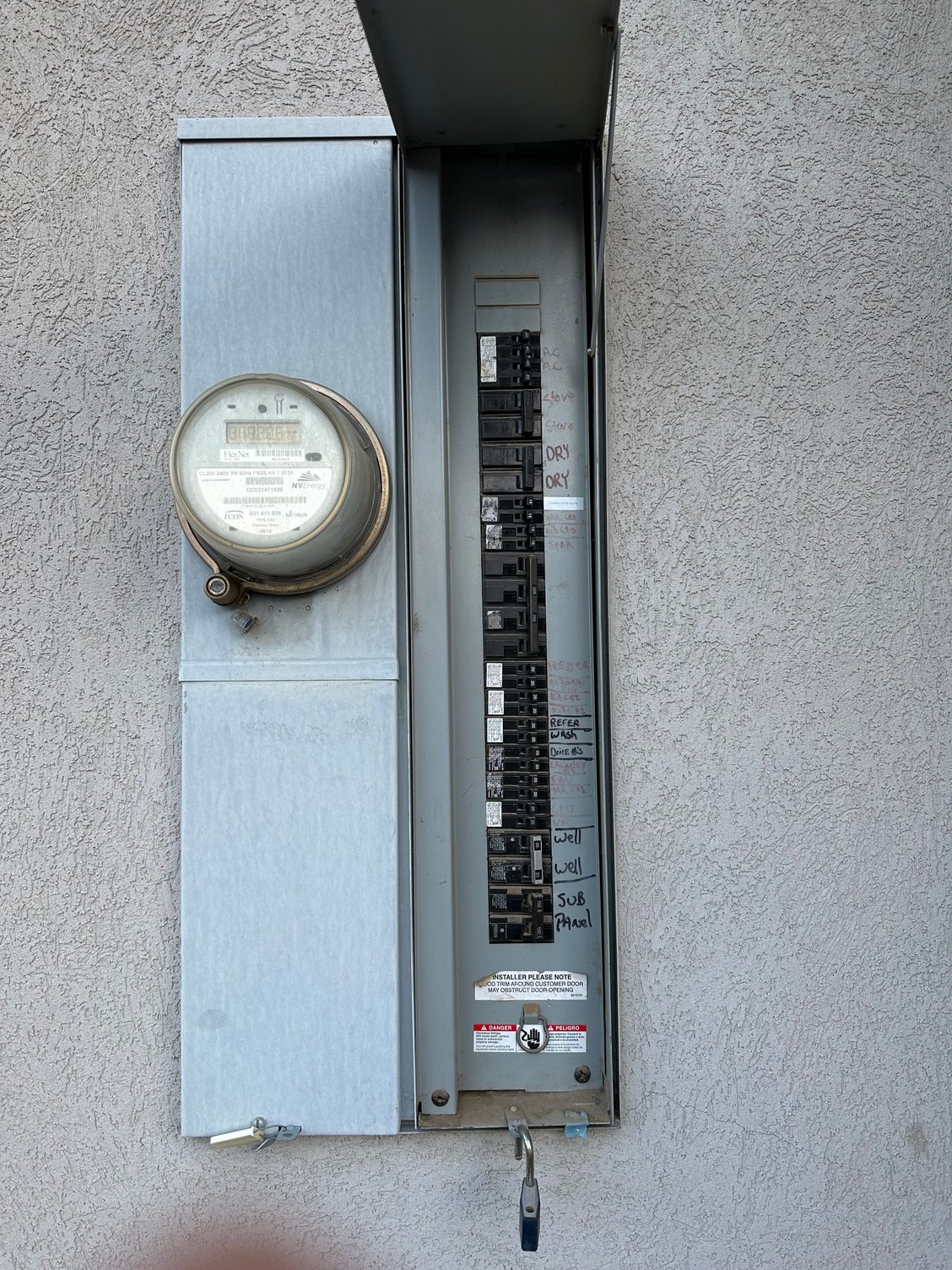 Need help identifying manufacturer and model of main panel ...