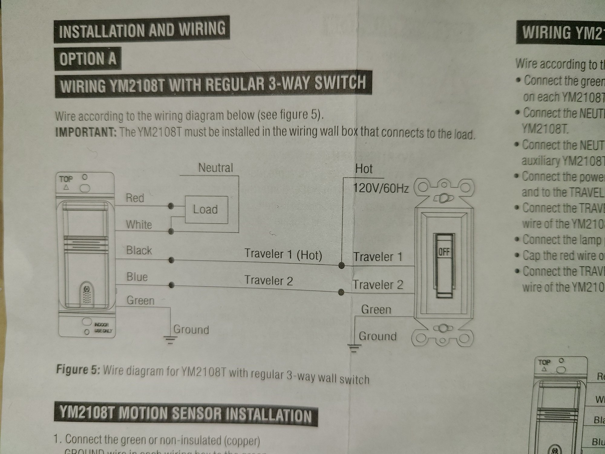 Need help with new motion detector switch - DoItYourself.com Community Forums