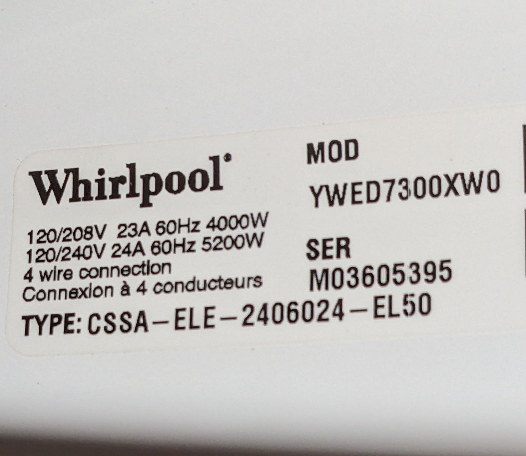 Whirlpool Cabrio dryer - No power at all and melted plastic on ...