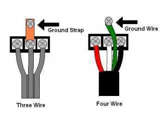 Wiring 4 wire to 3 wire 220v store