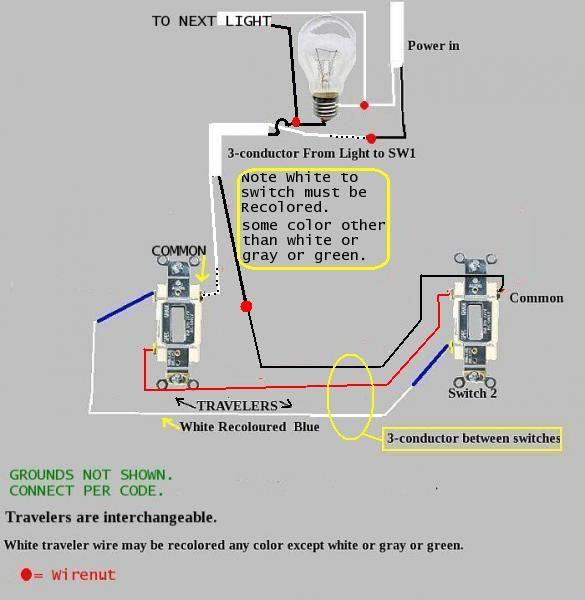 Remove 3-way switch to allow installation of outlet? - DoItYourself.com ...