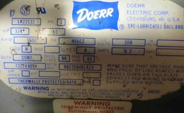 Doerr 220v Electric Motor How to Reverse Rotation - DoItYourself.com ...