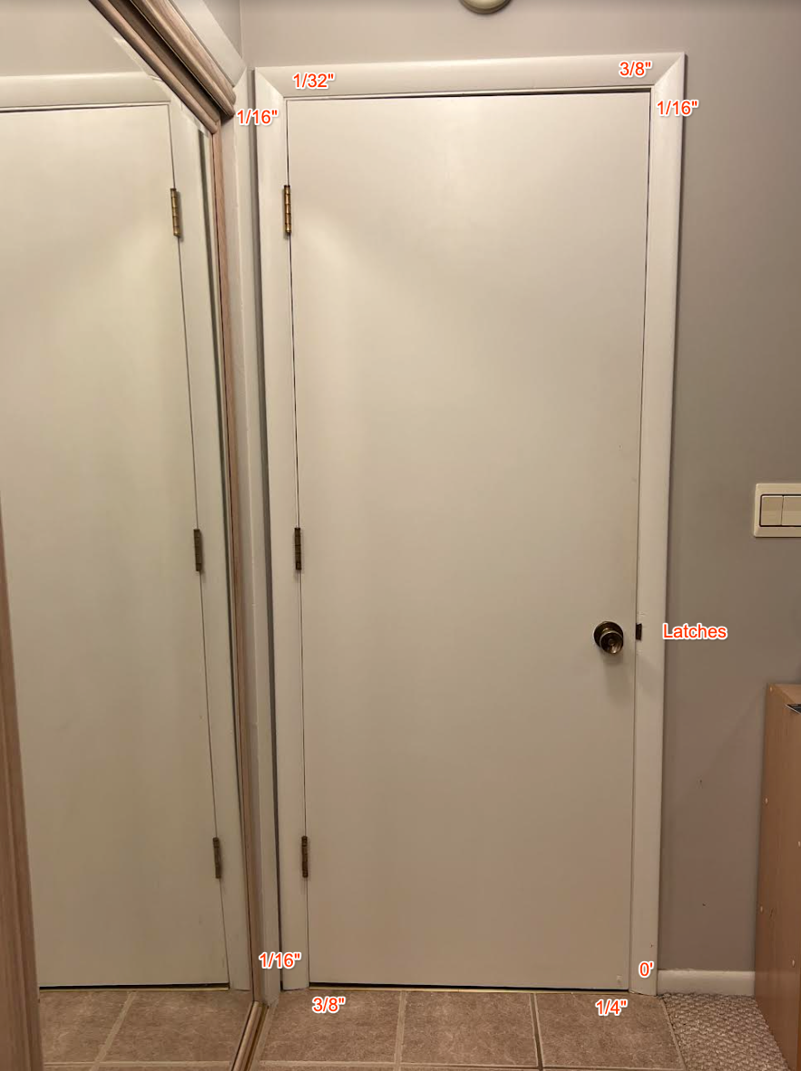 Door sticking into bedroom - DoItYourself.com Community Forums