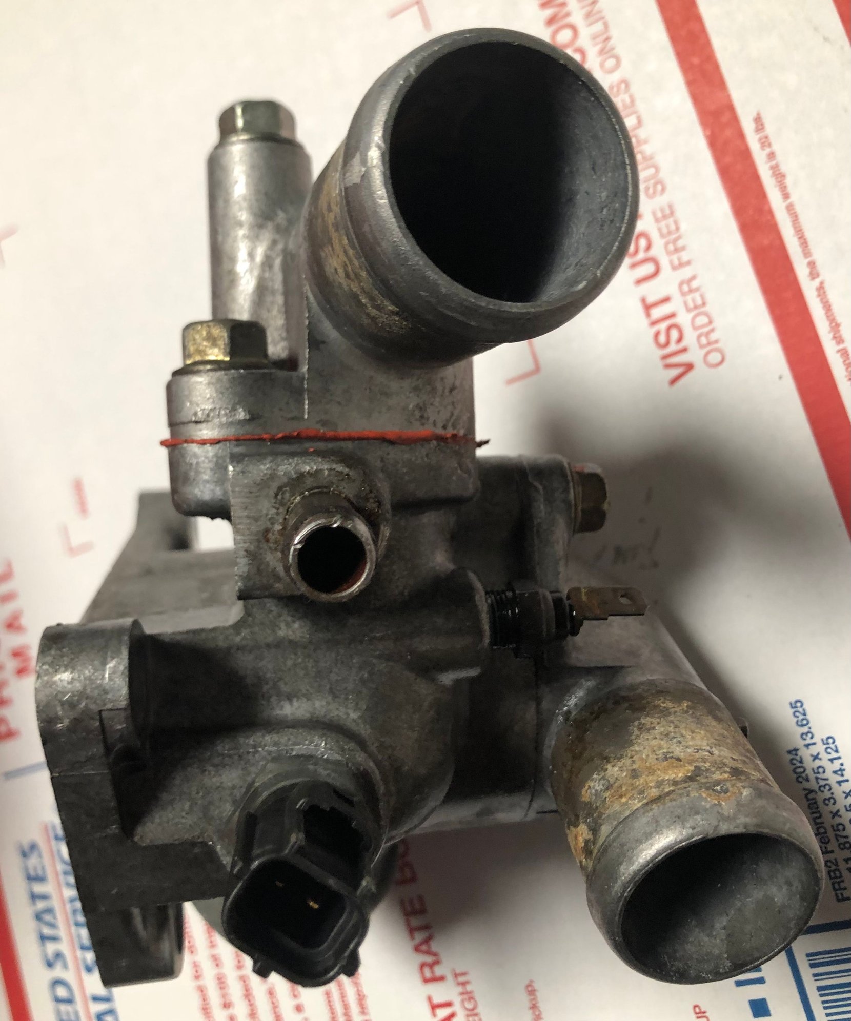 Evo 4-5-6 thermostat housing. - EvolutionM - Mitsubishi Lancer and ...