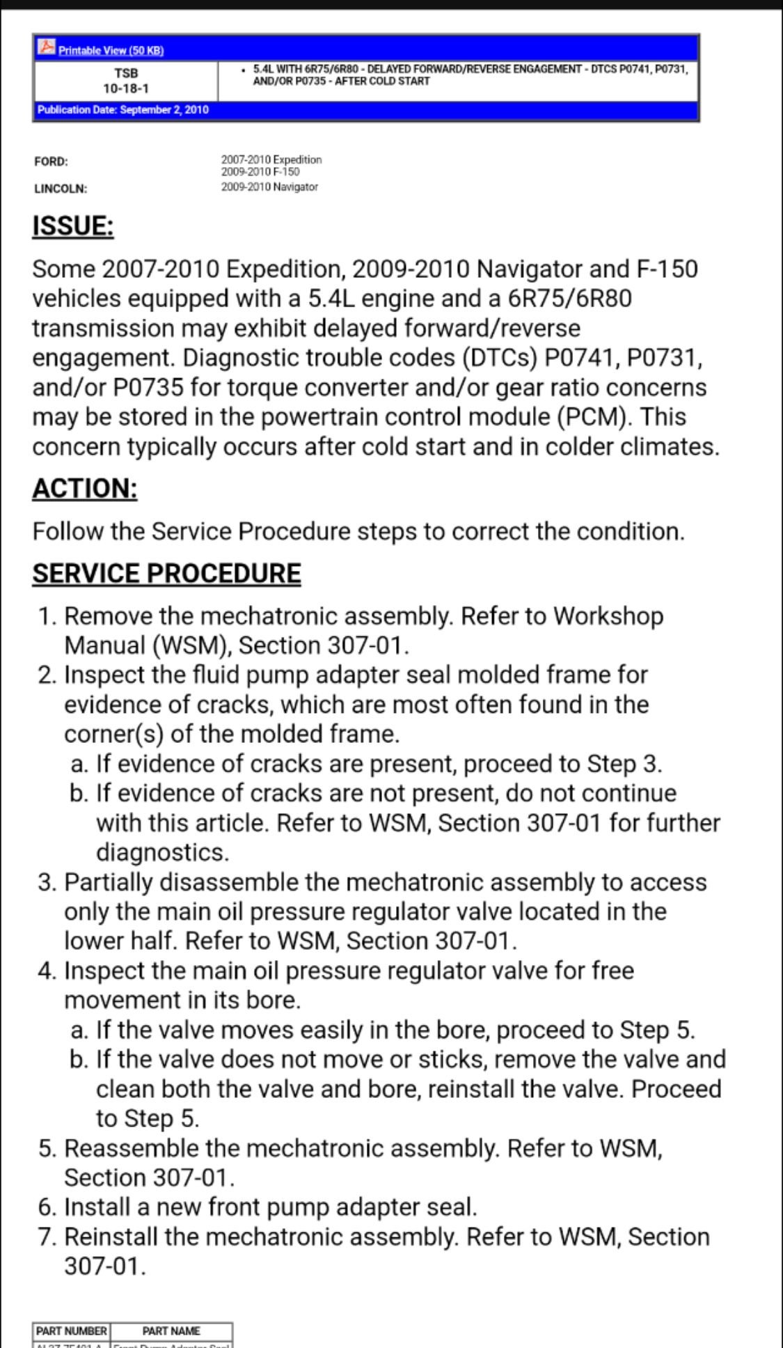 2009 Transmission Codes - Ford F150 Forum - Community of Ford Truck Fans