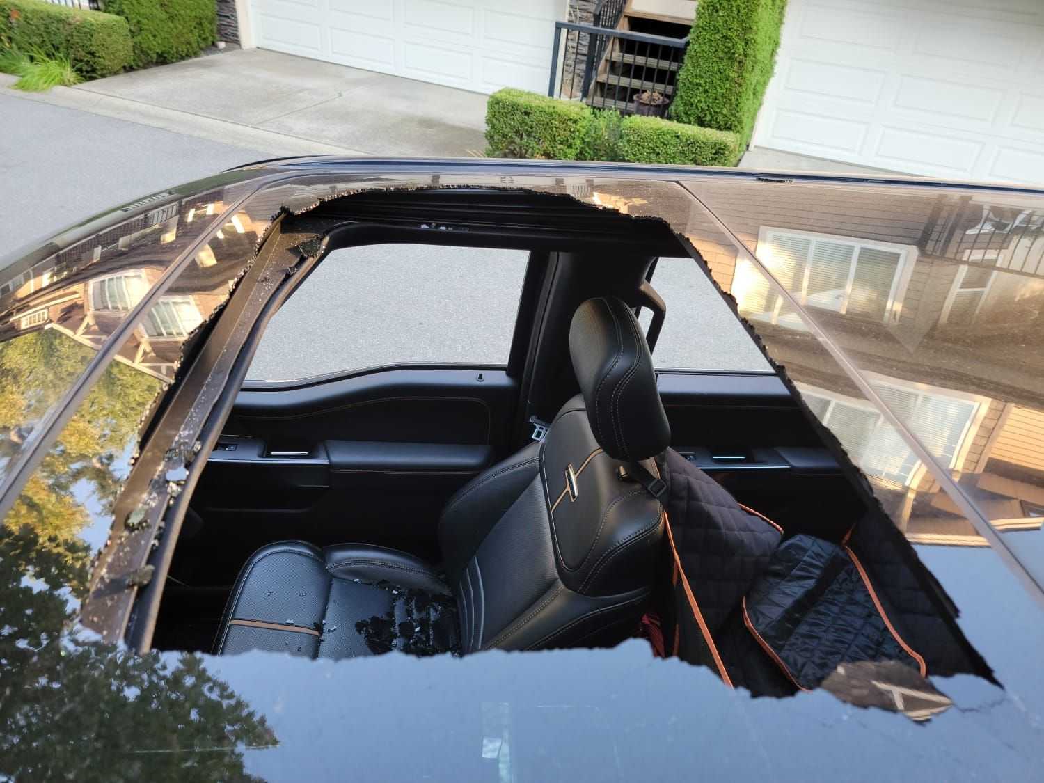 Shattered sunroof - Ford F150 Forum - Community of Ford Truck Fans
