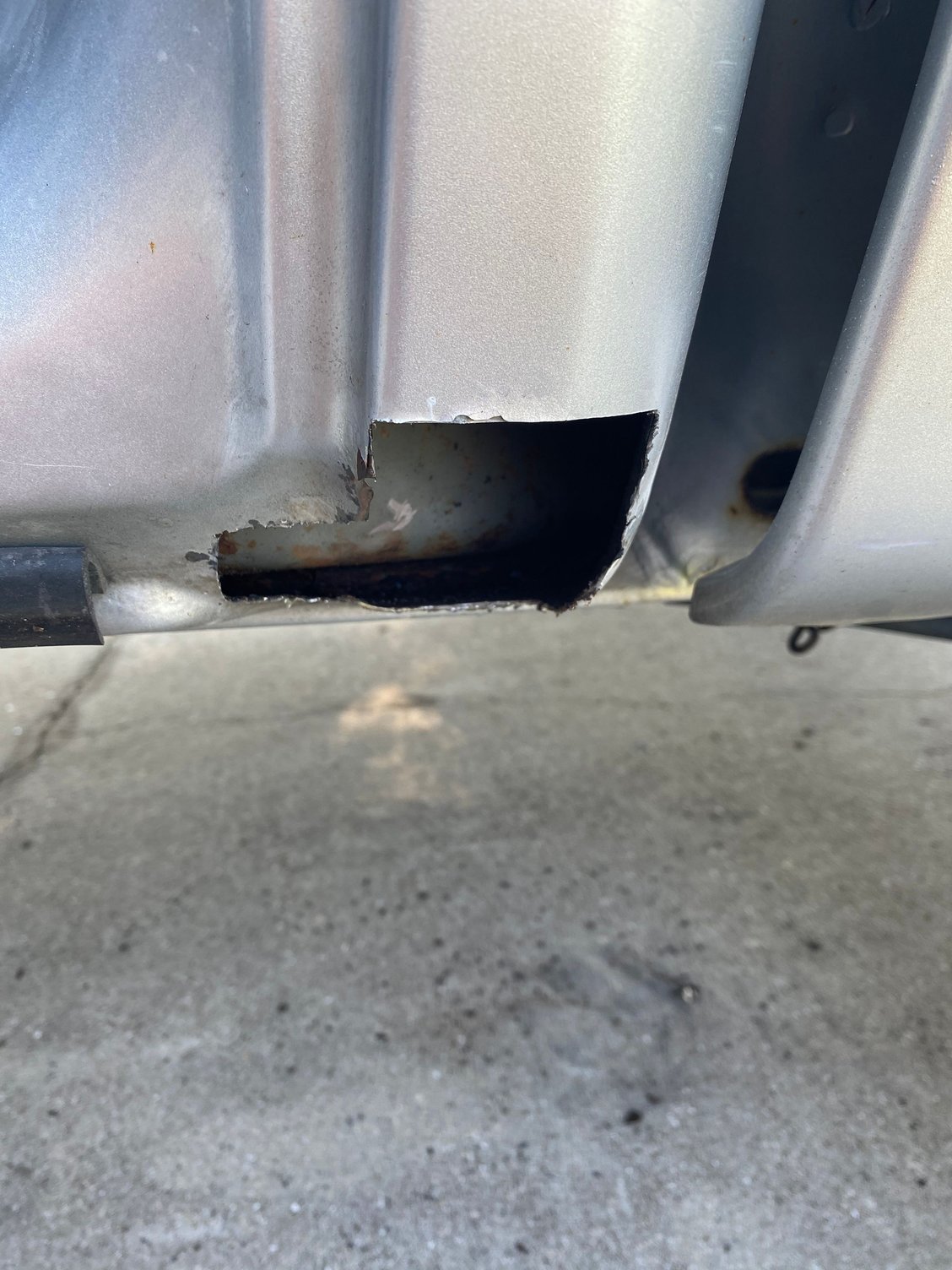 How to fix this hole that was rusted out 2012 f150 - Ford F150 Forum ...