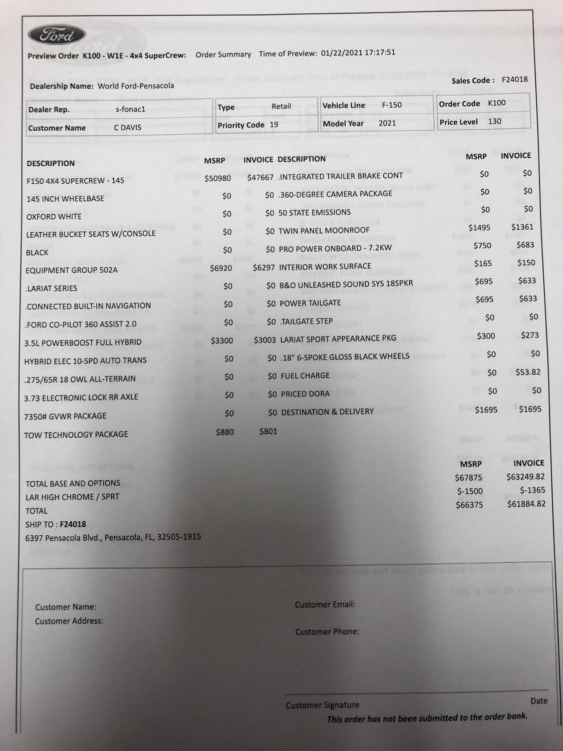 How I got my great deal on a 2021 - Ford F150 Forum - Community of Ford ...
