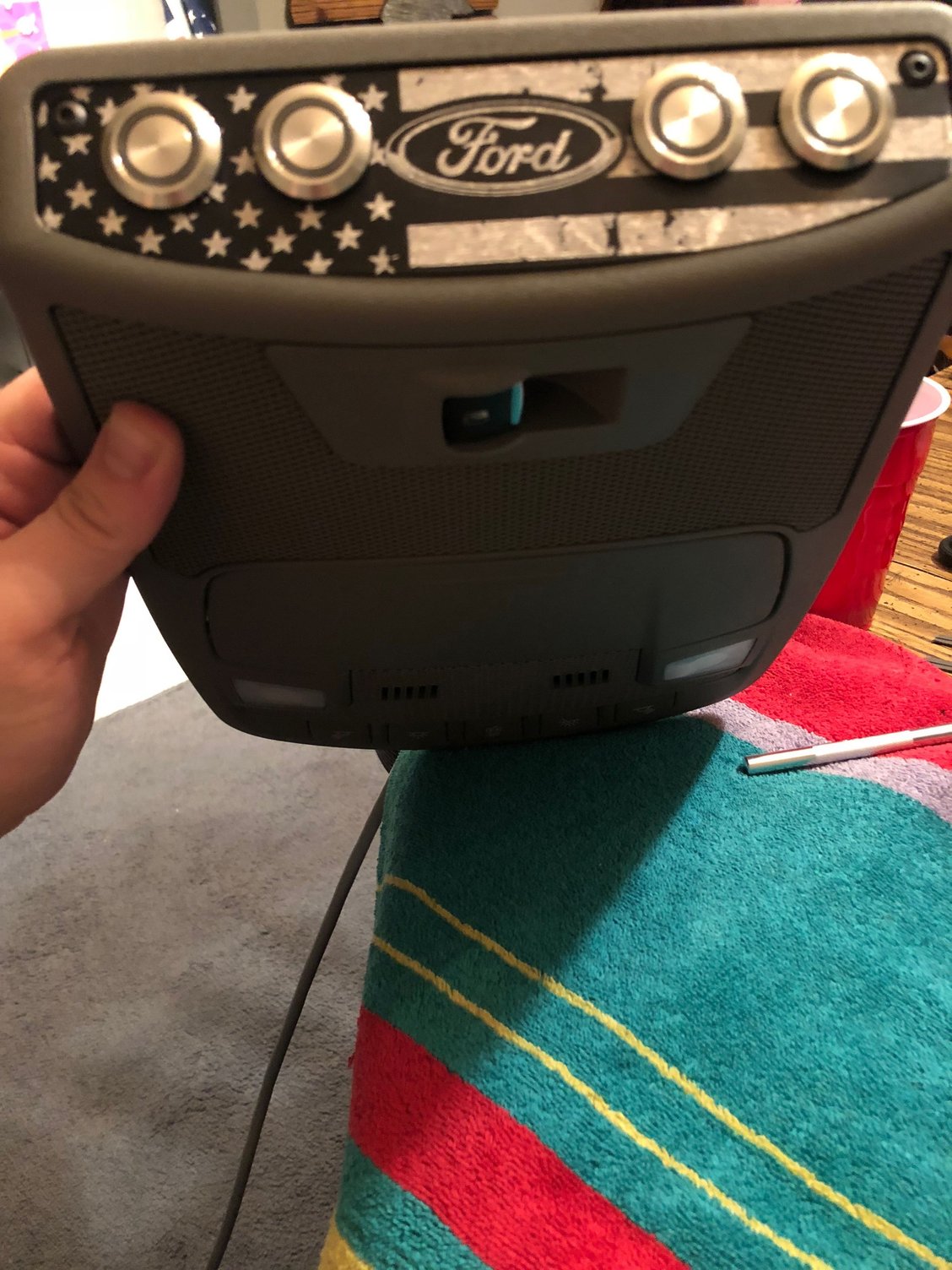 Custom Overhead Console AUX Switch Panel - Ford F150 Forum - Community ...