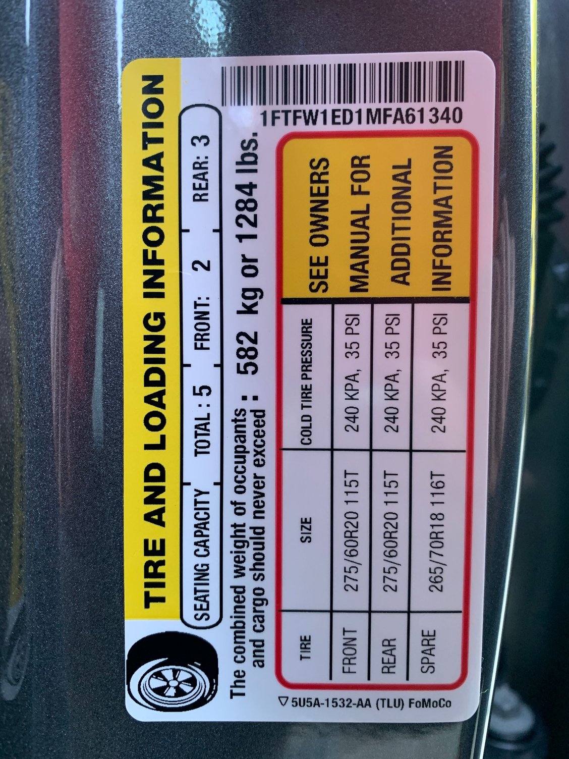 Photos of 2021 Platinum Payload Stickers! - Ford F150 Forum - Community ...