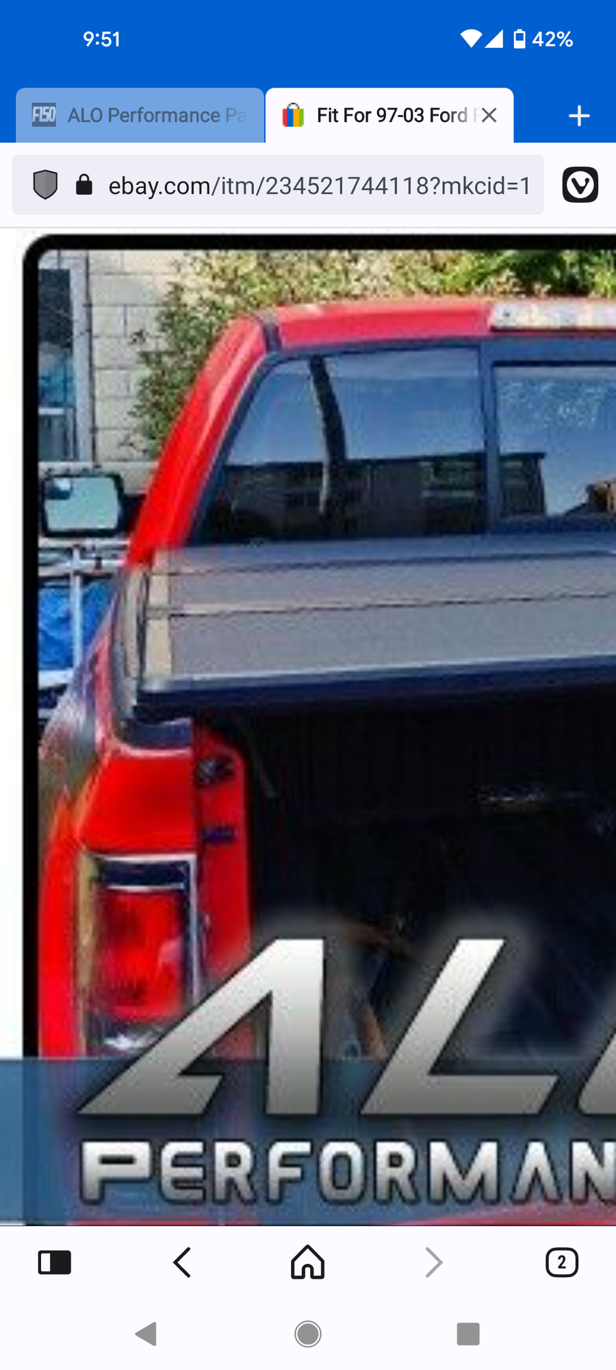 ALO Performance Parts tonneau cover - Ford F150 Forum - Community of ...