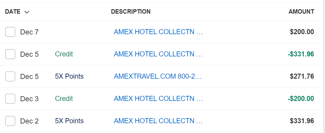 Amex $200 Hotel Credit, FHR or THC. (2021 - 2024) - Page 56 - FlyerTalk ...